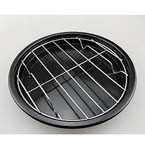SHERCHPRY Round Baking Rack Metal Grill Rack Round Wire Rack Stainless Steel Cooling Racks Pizza Baking Rack for Oven Air Fryer