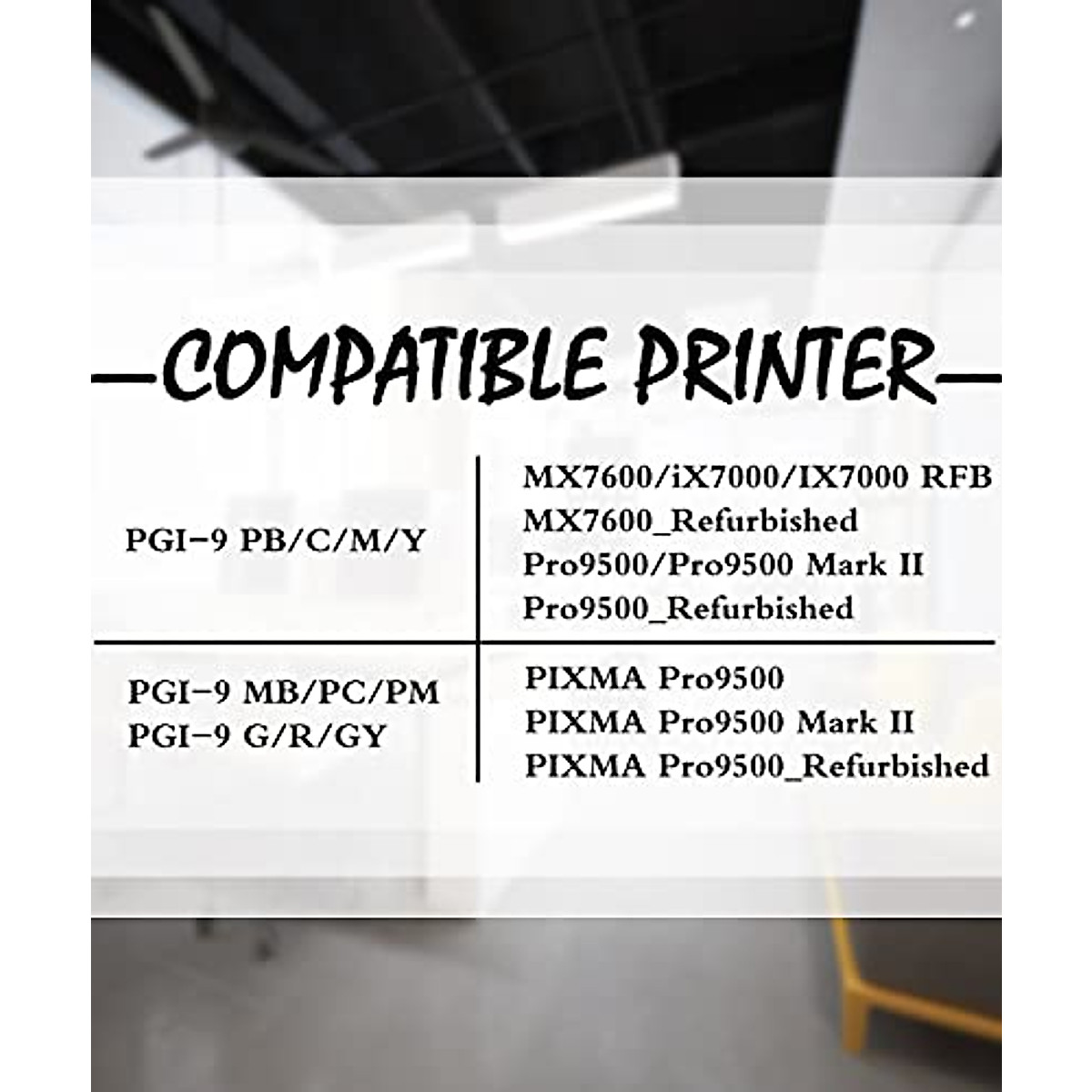 Smart Gadget Compatible PGI-9 Ink Cartridge Replacement for PGI9 PGI-9PBK PGI-9MBK PGI-9C PGI-9Y PGI-9M PGI-9PC PGI-9PM PGI-9R PGI-9G PGI-9GY for Use with PIXMA Pro 9500 Mark II Printers | 10-Pack