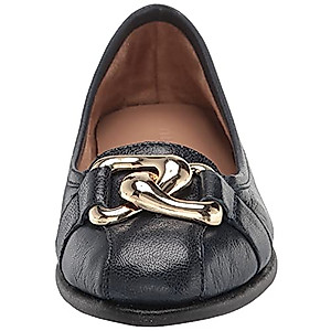 Aerosoles Women's Bristol Ballet Flat, NAVY LEATHER, 5