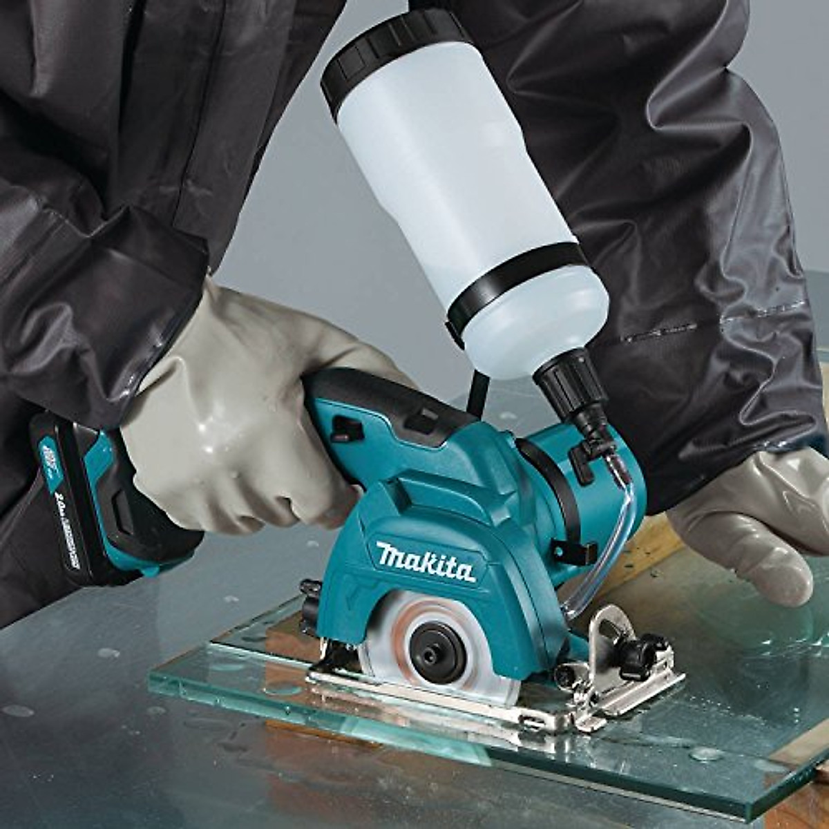 Makita CC02R1 12V MAX CXT Lithium-Ion Cordless Tile/Glass Saw Kit, 3-3/8"