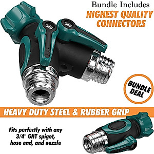 NPGLOBAL RV Water Softener Portable - 16,000 Grain, 3/4" GHT Fittings, Convenient Water Softener for RVs, Trailers, Boats, Mobile Car Washing, Pressure Washing