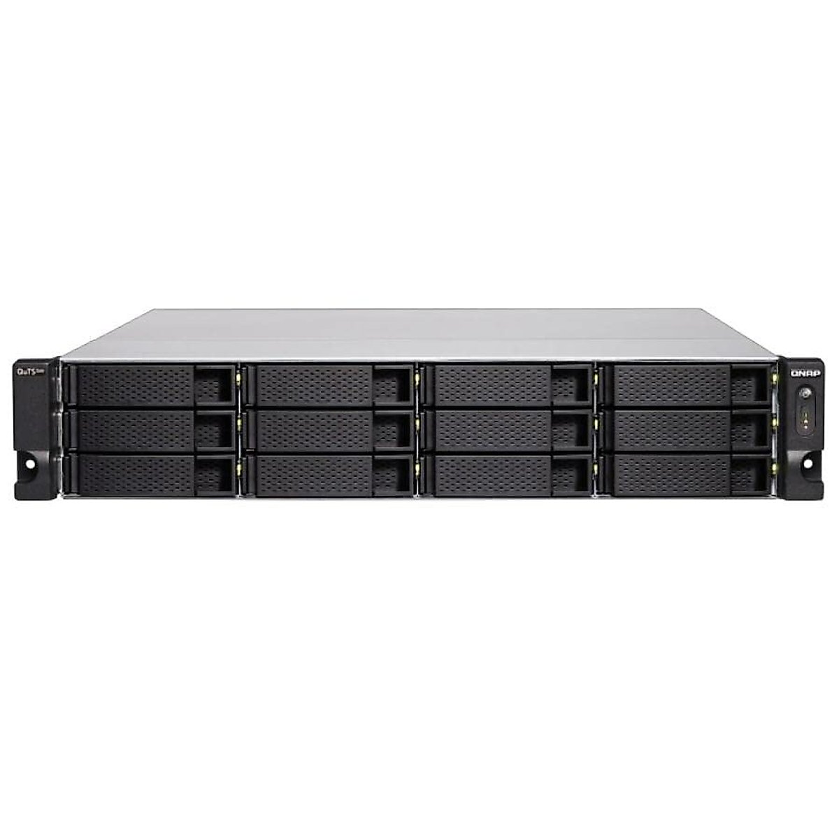QNAP TS-h1283XU-RP-E2236-32G SAN/NAS Storage System - Intel Xeon E-2236 Hexa-core (6 Core) 3.40 GHz - 12 x HDD Supported - 0 x HDD Installed - 12 x SSD Supported - 0 x SSD Installed - 32 GB RAM DDR4 S