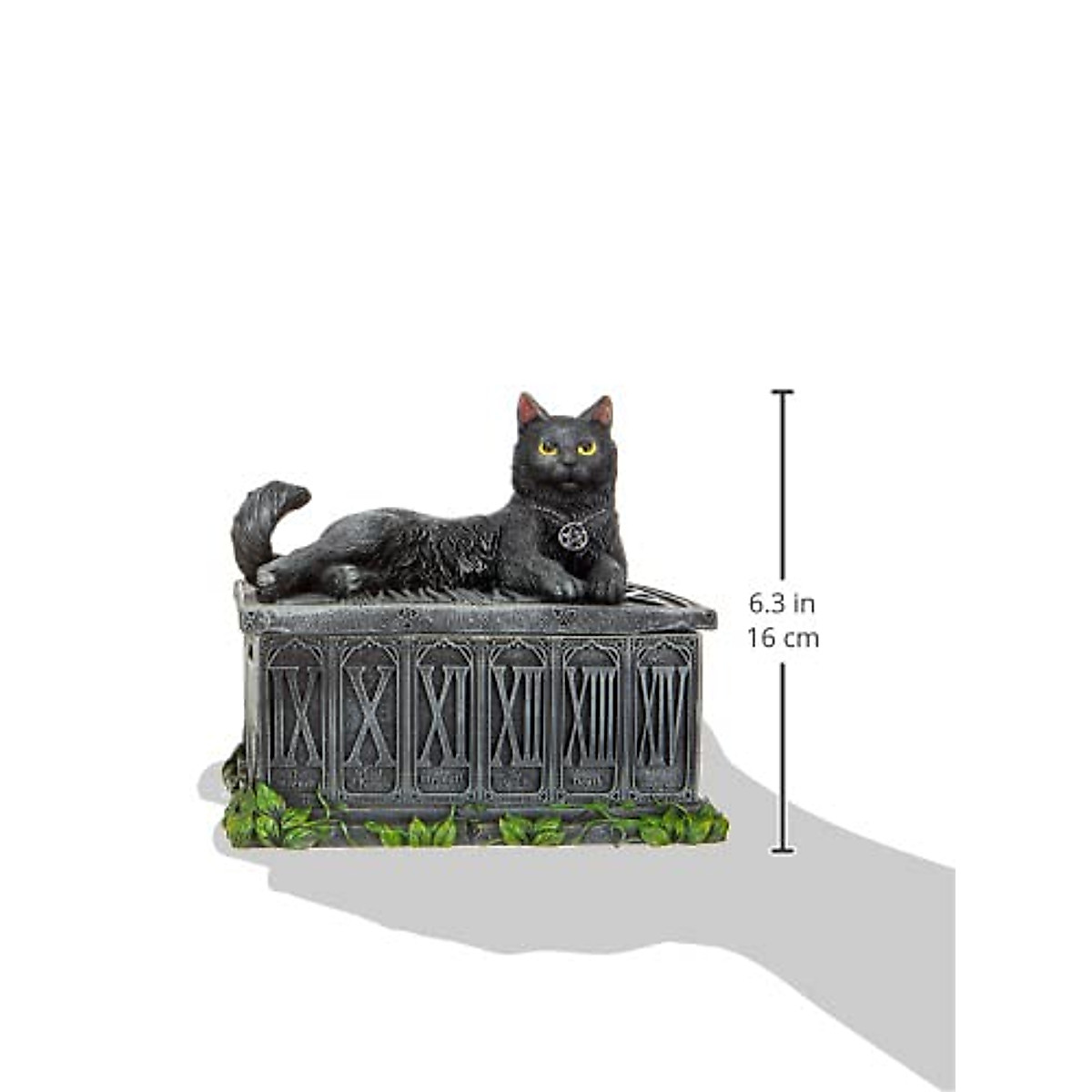 Nemesis Now B2808G6 Fortune's Watcher Tarot Box 17cm Black, Resin