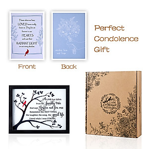 WOODEXPE Sympathy Gift LED Memorial Shadow Box Memorial Gifts for Loss of Loved One - A Limb Has Fallen