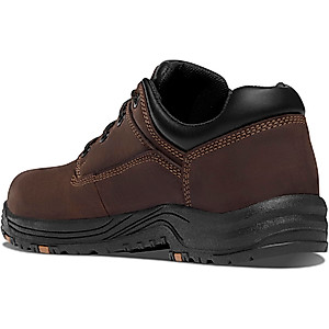 Danner 3" Caliper Aluminum Toe Work Boots for Men - Low-Top Full-Grain Leather Upper with Safety Toe, Comfort Cushioning, and Traction Heel Outsole, Brown Hot - 12 EE