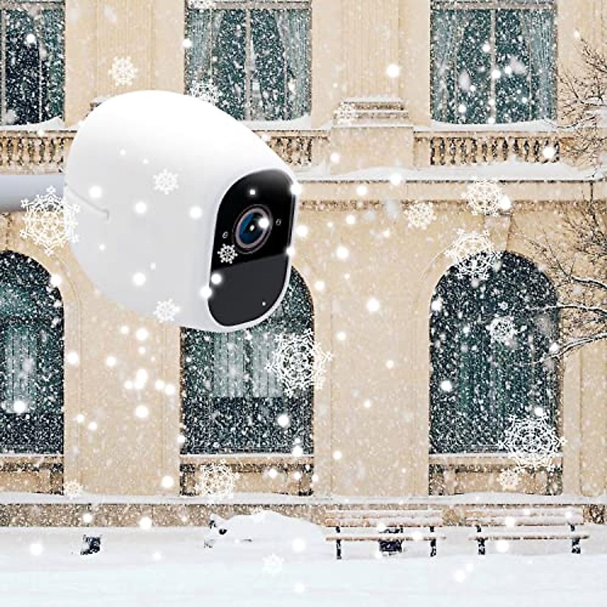 Batmax Set of 3 Silicone Skins for Arlo Pro and Arlo Pro 2 Wire-Free Cameras Covers Protection in Black VMA4200C White