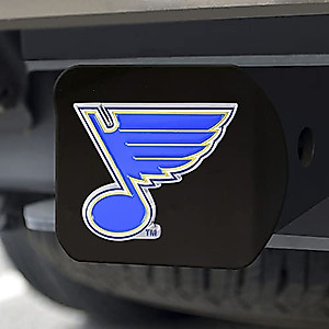 FANMATS 22793 St. Louis Blues Black Metal Hitch Cover - 3D Color Emblem