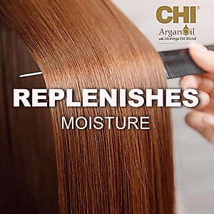 CHI Argan Oil Conditioner, Replenishes Hair Moisture, Enhances Strength & Helps Protect Against Damage, Sulfate, Paraben, & Cruelty-Free, 11.5 Oz