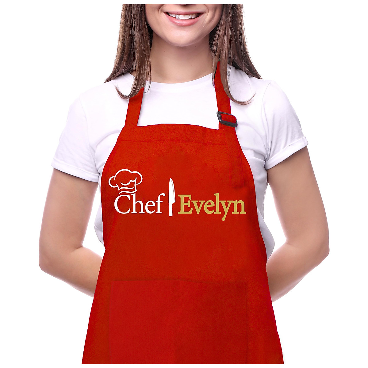 Chef Apron Men, Women, Personalized Adult Aprons for Women and Men, Personalized Baking Gifts, Professional Aprons for Chefs, Men - Women Cooking Gift for Christmas, Birthday, Fathers Day, Mothers Day