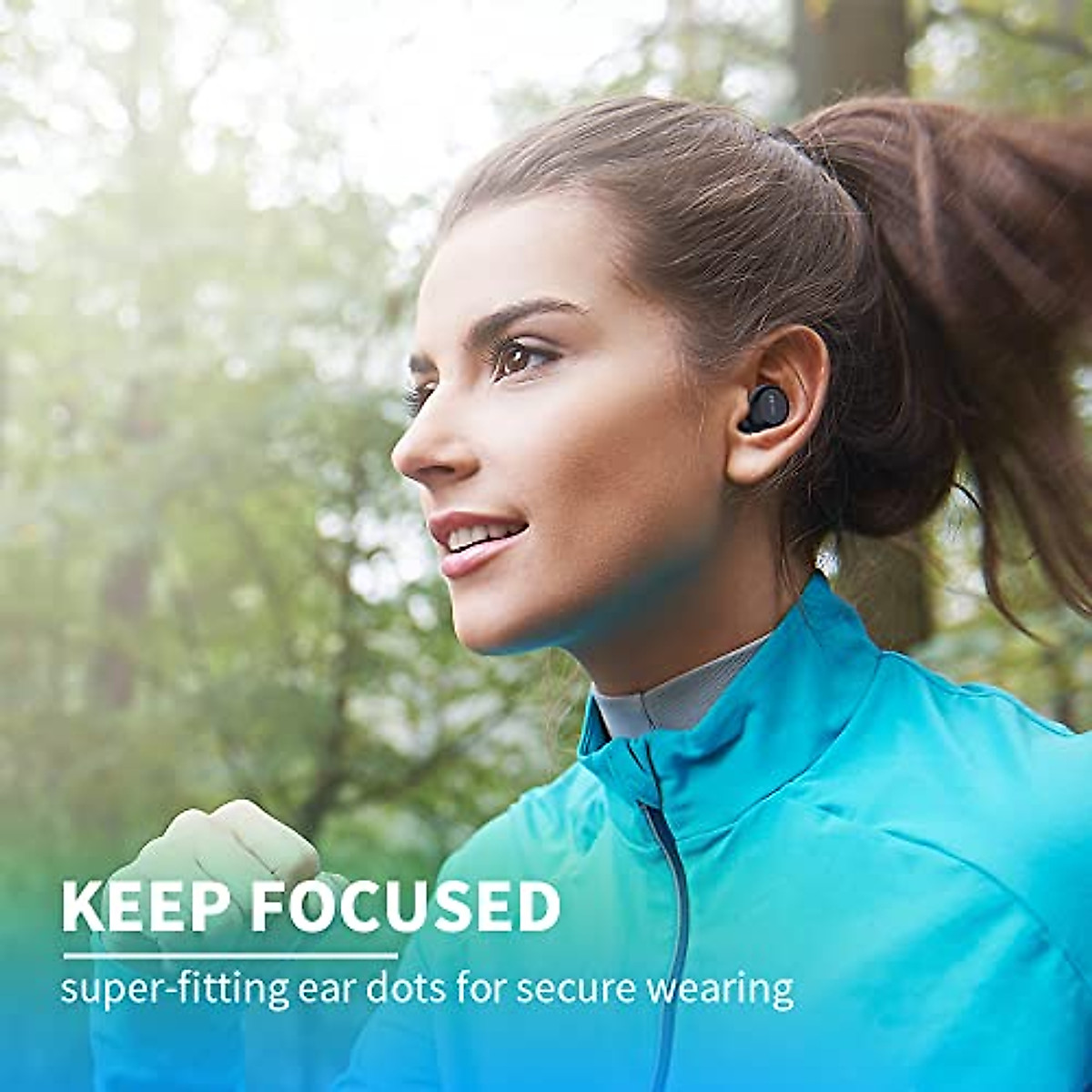 DeLUX True Wireless Earbuds, Dual Mode in-Ear Headphones with BT 5.0, Wireless Charging Case, 30 Hrs Playtime, IPX5 Waterproof, Built-in Mic, Immersive Deep Bass, Touch Control(DT3-Black)