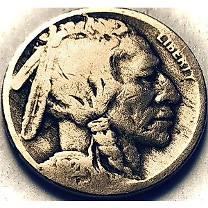 1921 S Buffalo Indian 5 Cents Nickel Seller Very Good