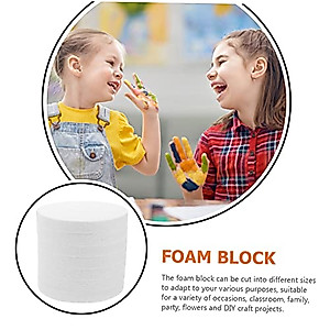 16pcs White Foam disc Fake Cake Tray Foams Cake Tray Foams Cake Stand Craft Foam Round Foam Circles Craft DIY Foams Round Cake pan Foams Cake Plate Unique Bottom Bracket Child