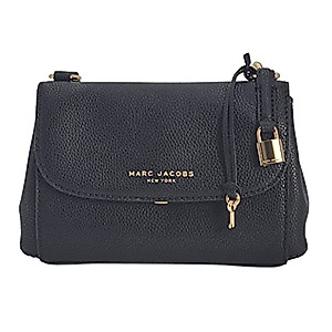 Marc Jacobs H104L01PF22 Black With Gold Hardware Women's Leather Shoulder Bag