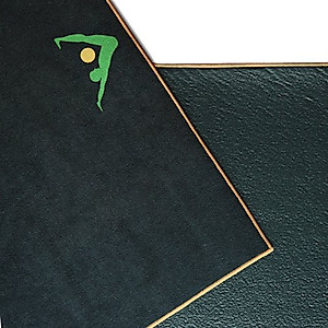 AURORAE Synergy 2in1 Hot Yoga Mat with integrated Non Slip Microfiber Towel. No Slipping No Bunching/Odor Patent Protected, Machine Washable