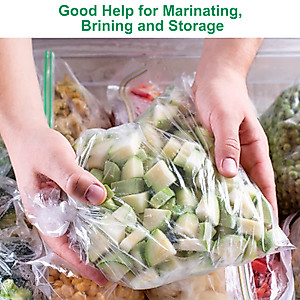 25 Pieces 5 Gallon Bucket Liner Bags Ice Bucket Liner Food Grade Bag Heavy Duty Leak Proof for Home Kitchen Marinating and Brining Food Storage (20 x 28 Inch)