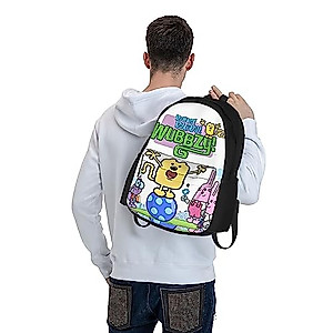 KOVOS Wow! Wow! Anime Wubbzy! Laptop Bag Cartoon Backpack Casual Travel Backpacks Daypack For Men Women