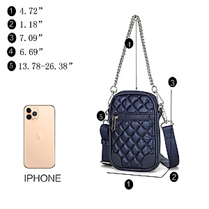 MKF Collection Crossbody bags for woman shoulder cell phone wallet purse