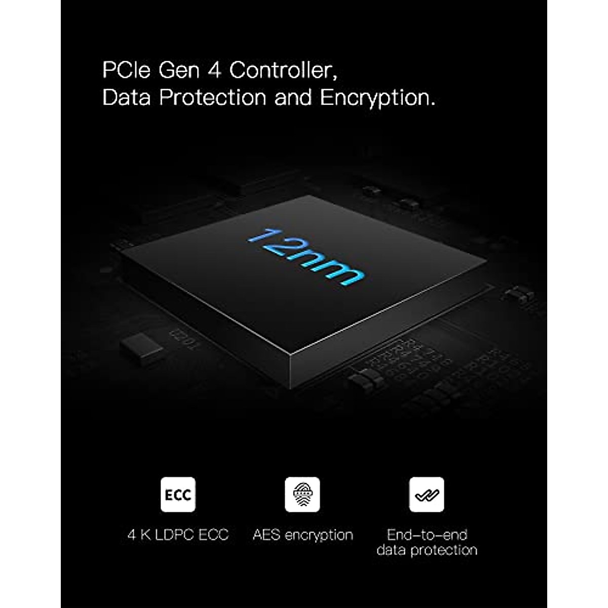 acer Predator GM7000 2TB NVMe Gaming SSD - M.2 2280 PCIe Gen4 (16 Gb/s) x 4, 3D TLC NAND PC Internal Solid State Hard Drive with DDR4 DRAM Cache Up to 7400 MB/s - BL.9BWWR.106