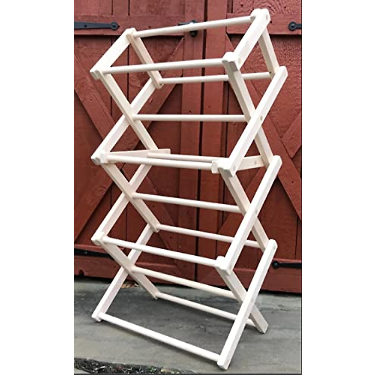 Laundry Clothes Drying Rack-Small 20" Wide Design-Portable & Folds up for Easy Storage-All Natural Maple Wood-Made in USA