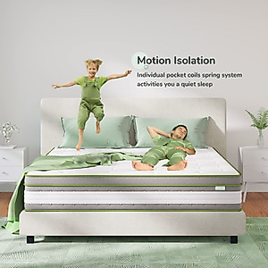 Novilla Full Size Mattress, 12 Inch Hybrid Pillow Top Full Mattress in a Box with Gel Memory Foam & Individually Wrapped Pocket Coils Innerspring for a Cozy & Peaceful Sleep