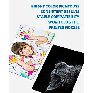 Intactech T552 Refill Ink Replacement for Epson 552 T552 Work for EcoTank Photo ET-8550 ET-8500 Supertank Printer (2-Pack BK 70ML *2)