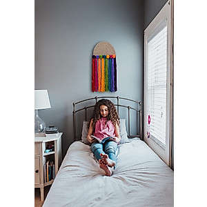 Kids Crafts Rainbow Wall Hanging Arts & Crafts Kit - Fun DIY Craft Activity for Creative Gifts for 10 Year Old Girl