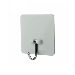 Wall Hooks for Hanging Heavy Duty, Bathroom Kitchen Heavy Duty Self Adhesive Hooks 1 Pack