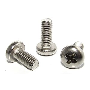 100pcs M1.2×4mm Machine Screws Pan Phillips Cross Head Screw 304 Stainless Steel Fasteners Bolts GB818