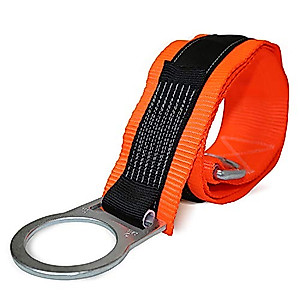 AFP 3’ Cross Arm Strap Premium Heavy-Duty Pass-Through Double Steel Ring, Safety Fall Protection Anchorage Connector (OSHA/ANSI) PPE
