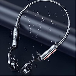 Onlyliua Wireless Bluetooth Headset, B𝚘ne Conduction Waterproof Headphones, LED Power Digital Display, Hi-fi Stereo Sound, Low Latency, Active Noise Reduction, for Sport Gaming