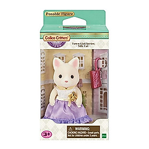 Calico Critters Town Girl Series - Silk Cat -, 3 inches