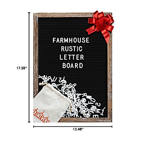 Felt Letter Board Letters Numbers Set 10x10 Inch, First Day School Board, Black Message Board Word Classroom Decor, Announcement Board Letters, Wood Frame Stand, New Pregnancy Baby Farmhouse Gifts