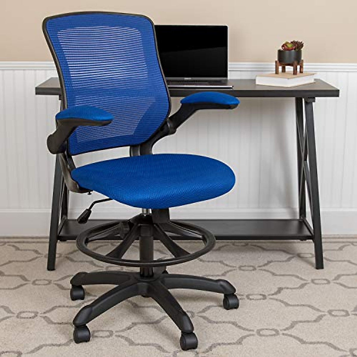 Flash Furniture Office Seating, 27"W x 27"D x 42" - 49.5"H, Blue
