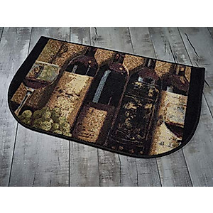 Brumlow MILLS Wine Botique Area Rug for Kitchen, Dining, Bedroom, Living Room and Home Decor, 19" x 32", Tan