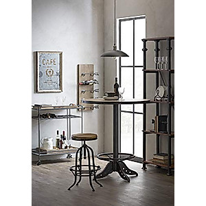 Creative Co-Op Wood & Metal Wall Wine Rack with Arrows