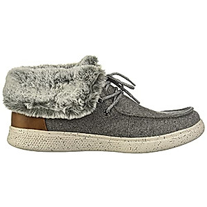 Skechers BOBS Women's 113446 Sneaker, Grey, 8.5