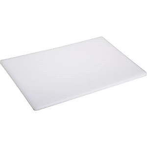 TrueCraftware 24" x 18" x 1/2" White Plastic Utility Cutting Board- Non-Skid Thick Chopping Board Cutting Boards for Meat & Vegetables Dishwasher Safe for Home Kitchen and Restaurants