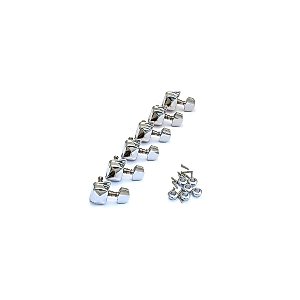 Fender Tuner for Squier '99-'06 Affinity Series Stratocaster Electric Guitars, 6 Pack, Chrome Plated