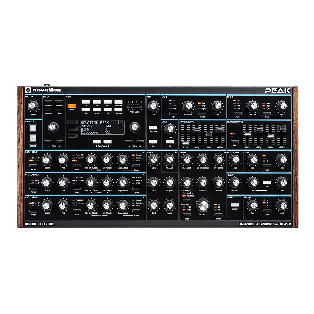 Novation Peak 8-Voice Desktop Polyphonic Synthesizer Bundle with KeyStep (2 Items)