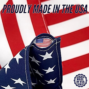 Salt and Palms American 4th of July Garden Flag Made in the USA Premium Poly Poplin Weather Resistant Double-Sided Fade Resistant Patriotic United States Stars and Stripes Perfect Decor for Outdoor Yard Porch Patio Lawn 12.5 x 19 Inches