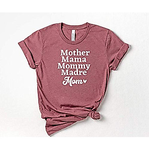 Cute Mom Shirts with Saying, Mother Mommy Mama Shirt for Women, Mom Life Tshirt, Girl Mama Gifts, Mother of Boys, Momma Bear, Birthday Gifts for Mom, Mother's Day Gift. Cute Mom Shirts.