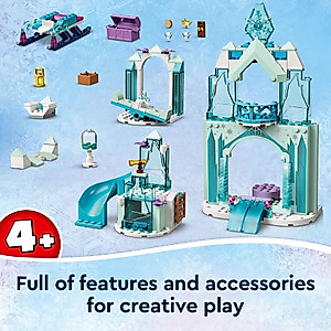 LEGO Disney Anna and Elsa’s Frozen Wonderland 43194 Castle Toy with Disney Princess Mini-Doll Figures, Gifts for 4 Plus Years Old Kids, Girls and Boys