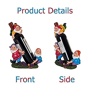 Starsoul Gnome Wine Bottle Holder Funny Single Wine Rack Resin Wine Holder Holiday Party Decor for Home Kitchen Bar Countertop Tabletop