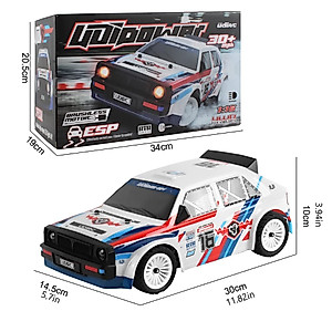 QIYHBVR RTR RC Drift Car, 1:16 Large Scale 2.4G Remote Control Super Sport Racing Car, 4WD High Speed Hobby Toy Drifting Race Car Vehicle for 8+ Kids Teens and Adults
