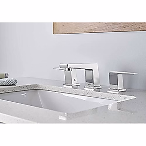 Danze D304162 Mid-Town Widespread Bathroom Faucet with Metal Touch-Down Drain, Chrome