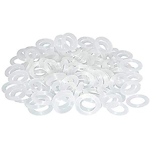 ThreeBulls 120Pcs Clear Rubber O-Ring Switch Dampeners Keycap White for Cherry MX Key Switch Keyboards Dampers