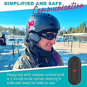YO AUDIO Bluetooth Intercom Headset for Outdoor Adventure Sports - 2000ft+ Range for Snowboarding, Skiing, Motorcycling, Horseback Riding, Biking, and Climbing - Hands-Free Communication