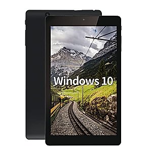 SERYUB Mini 5 8.0-inch IPS LCD Ultra-Thin Lightweight Tablet with Win 10, High-Speed and Silent, 4GB RAM/128GB EMMC/Wireless WiFi/Micro USB, High-Performance Windows Tablet. (Black)