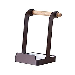 JKPOWER Spoon Pot Lid Shelf Plate Pan Stand Rest Holder Storage Rack Kitchen Utensil Pot Lid Holder White