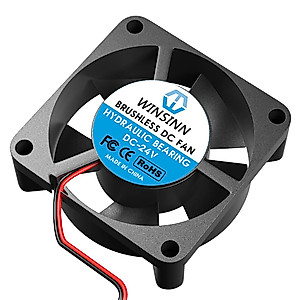 WINSINN 30mm Fan 24V, 3D Printer Micro 24 Volt Fans 3010 Hydraulic Bearing, Brushless Cooling 30mmx10mm 2PIN (Pack of 5Pcs)